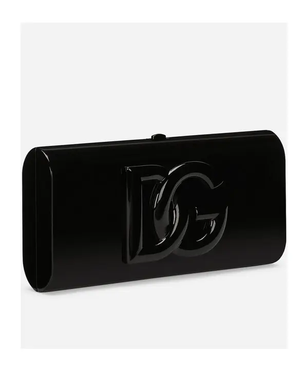 Dolce & Gabbana Dolce Gabbana Logo Embossed Box Clutch Bag