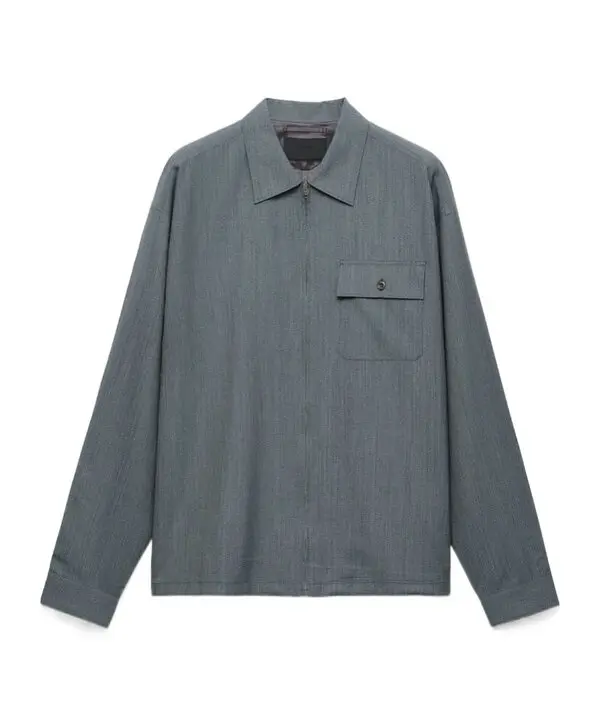 Prada Zip-front Shirt
