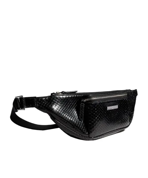 Gucci Flatpack Python Small Belt Bag - Black