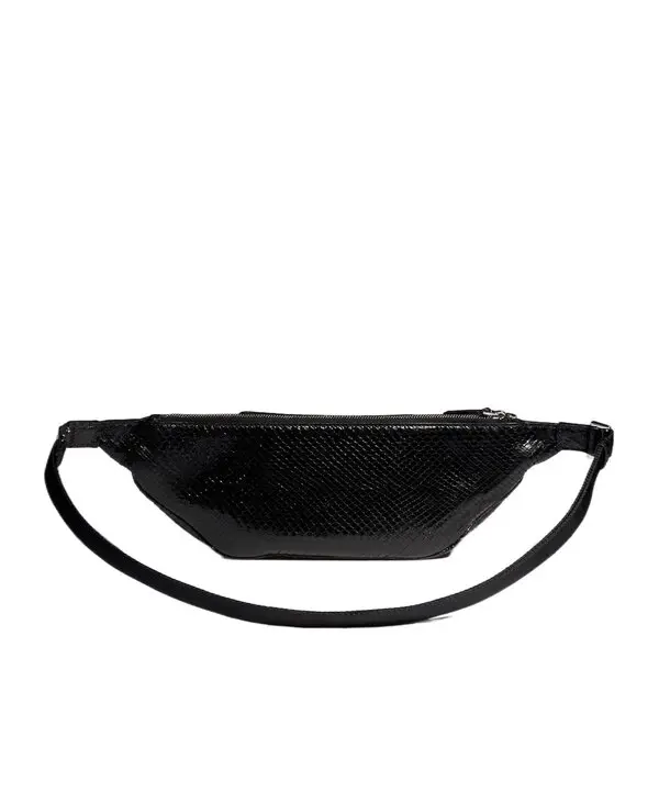 Gucci Flatpack Python Small Belt Bag - Black