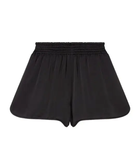 Stella McCartney Satin Slim-fit Shorts - Black