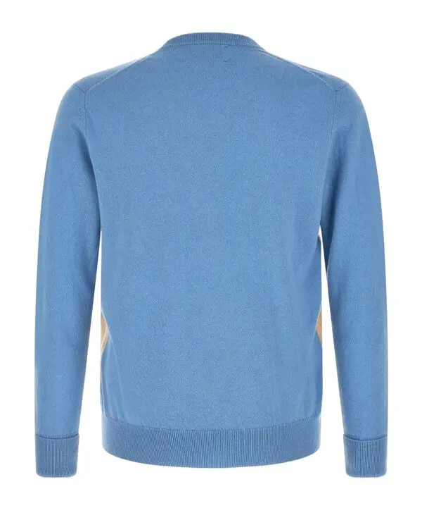 BALLANTYNE Diamond Intarsia V-neck Sweater