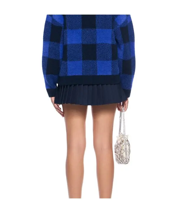 Off-White Zip Pleated Skirt