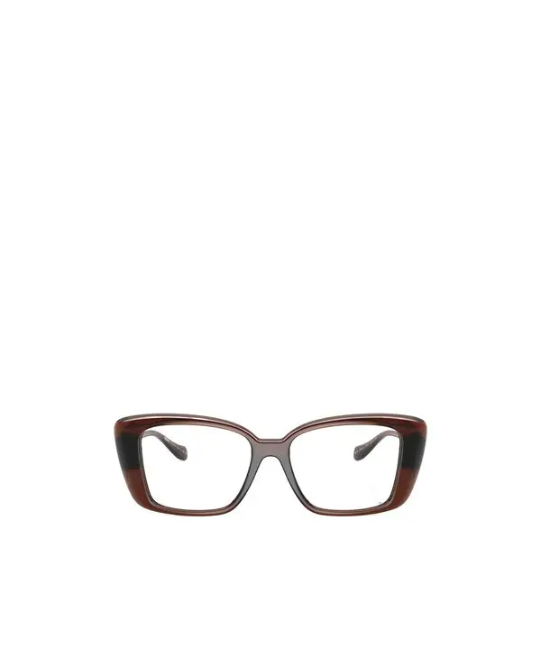 Versace Square Frame Glasses - Brown