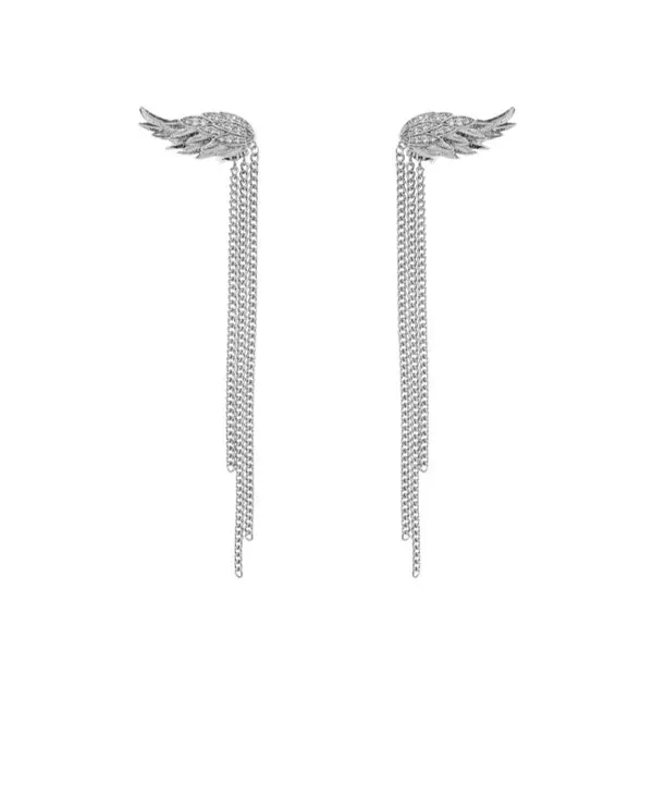 Zadig&Voltaire Voltaire Rock Feather Chain Earrings