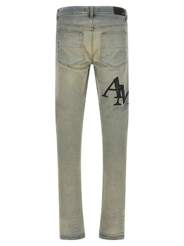 Amiri Staggered Logo' Jeans