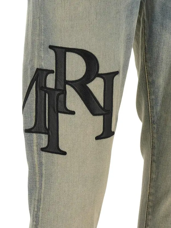 Amiri Staggered Logo' Jeans