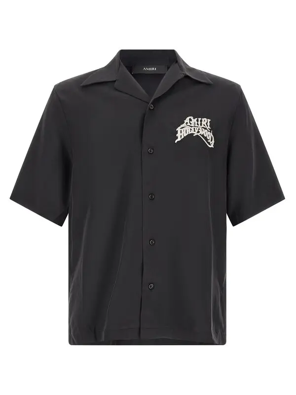 Amiri Hollywood' Embroidered Shirt - Black