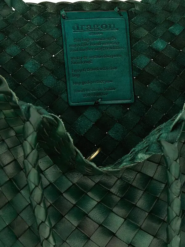 Dragon Diffusion Santa Croce Big' Shoulder Bag - Green