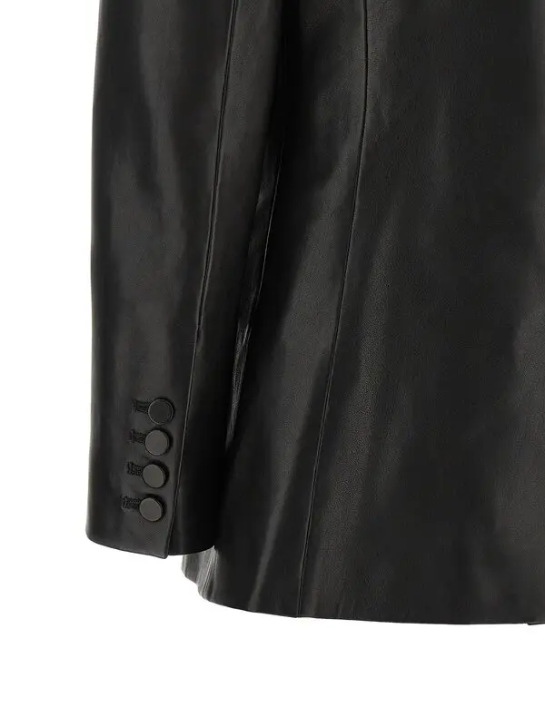Balmain Leather Blazer