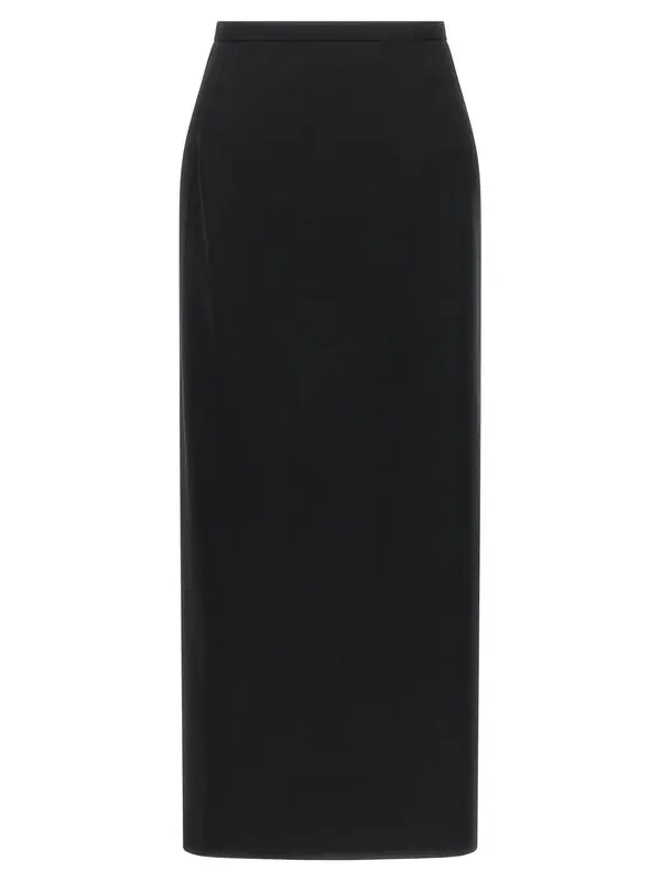 Magda Butrym Skirt With Closure And Back Panel - Black