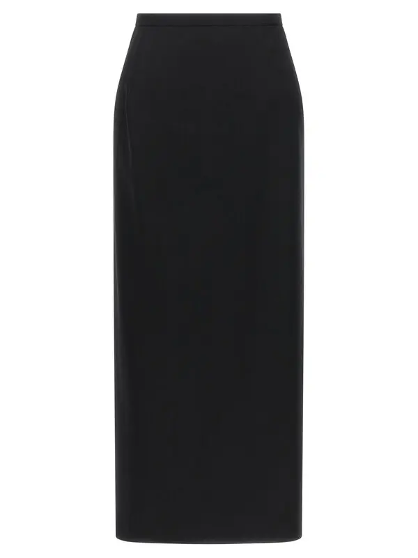 Magda Butrym Skirt With Closure And Back Panel - Black