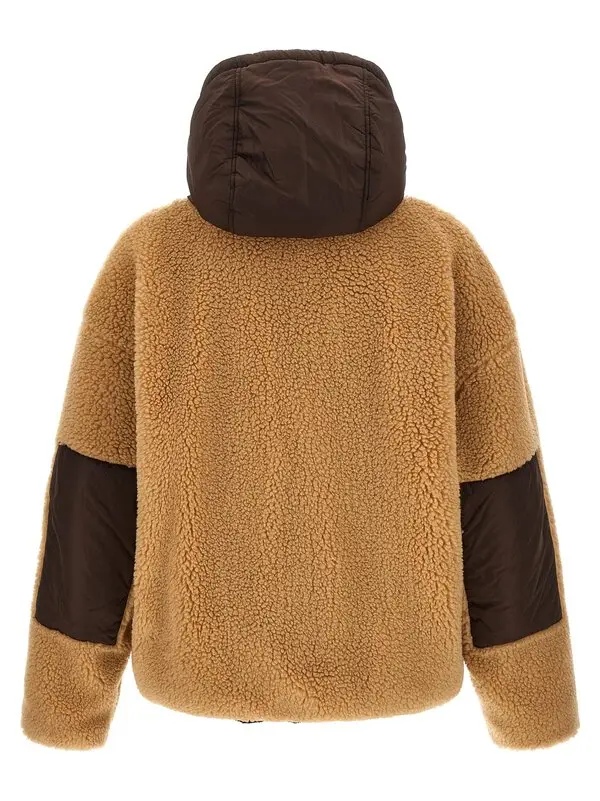 Dsquared2 Teddy Reversible Jacket With Logo Patch