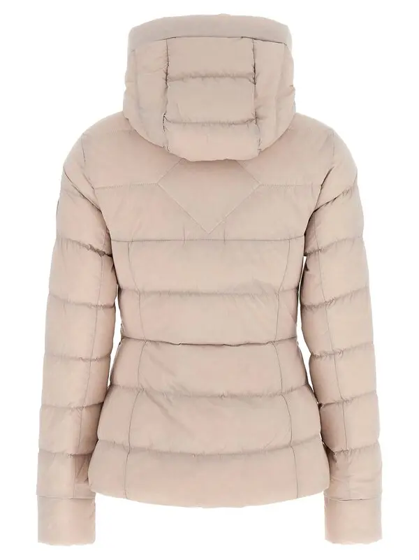 Canada Goose Quilted 'clair' Padded Down Jacket - Cream