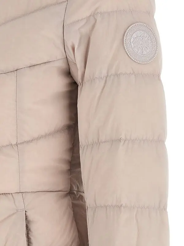 Canada Goose Quilted 'clair' Padded Down Jacket - Cream