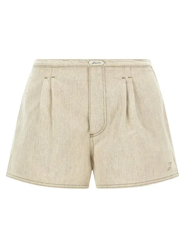 Jacquemus Le Short De-nimes Amelo' Shorts - Cream