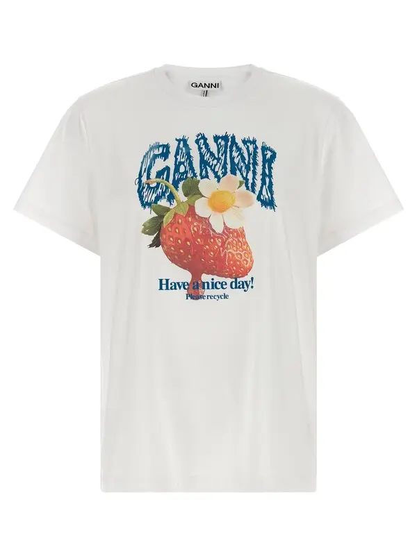 GANNI Strawberry' T-shirt