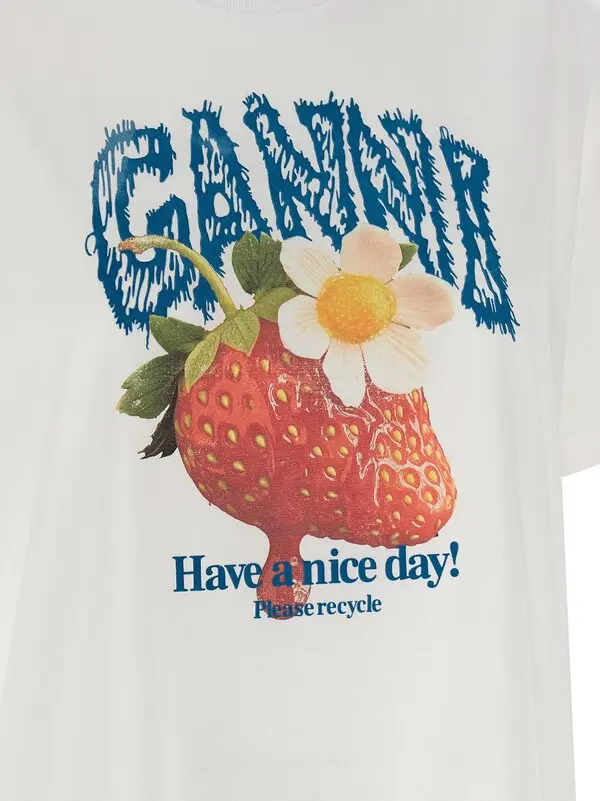 GANNI Strawberry' T-shirt