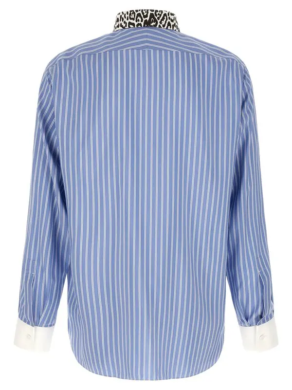TOM FORD Animal Print Collar Shirt