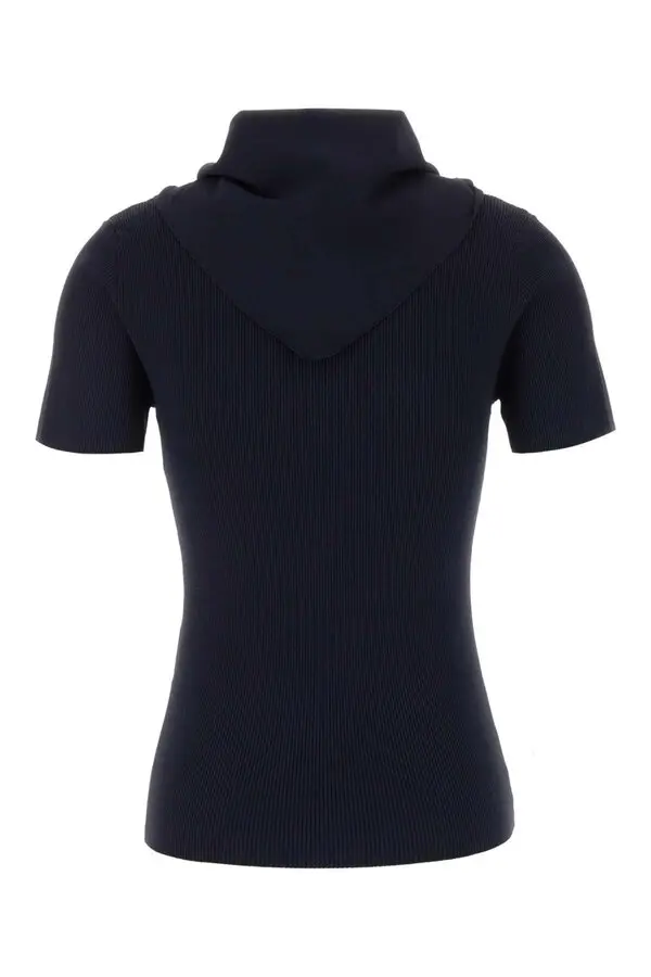 Max Mara Midnight Viscose Blend Palmeti Top
