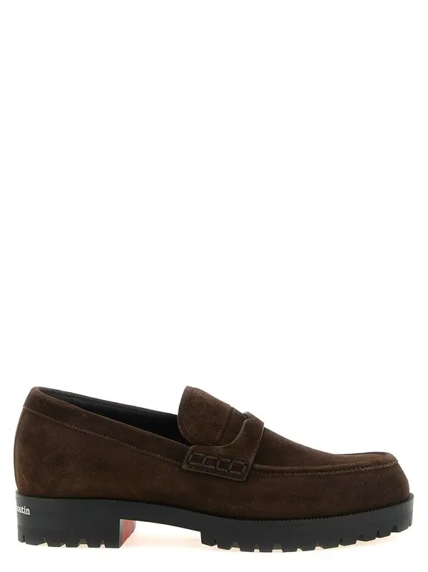 CHRISTIAN LOUBOUTIN Caravin' Loafers - Brown