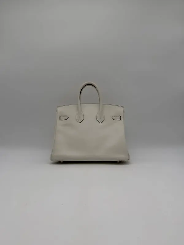 Hermès Birkin In And Out Blanc/orange Swift Palladium Hardware