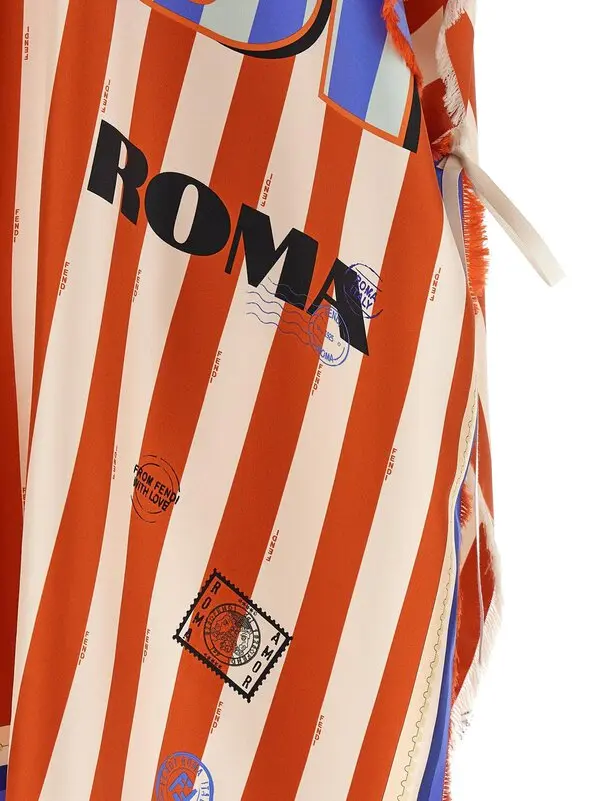 Fendi Pequin' Print Poncho