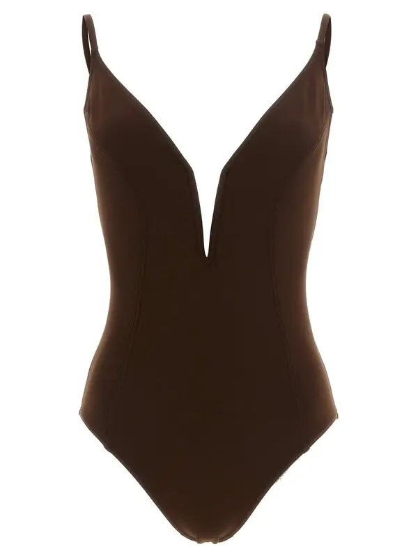 ERES Galbe' One-piece Swimsuit - Brown