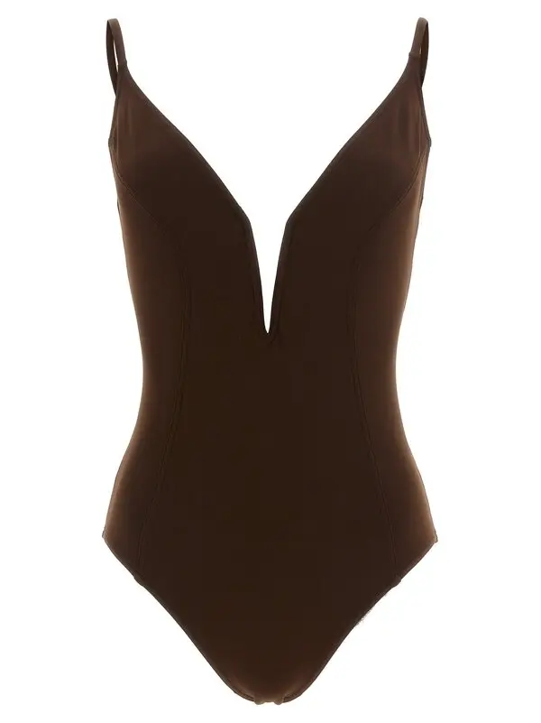 ERES Galbe' One-piece Swimsuit - Brown