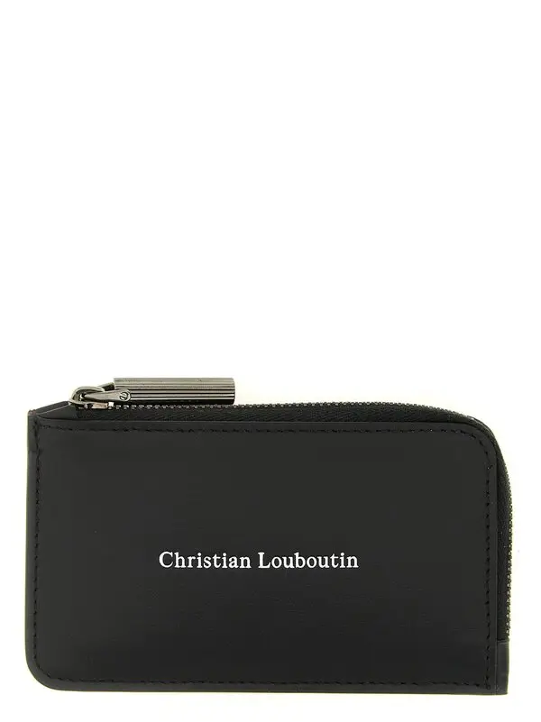 CHRISTIAN LOUBOUTIN Canopy' Zip Card Holder