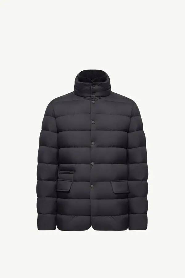 Moncler Elarune Hooded Down Jacket - Blue