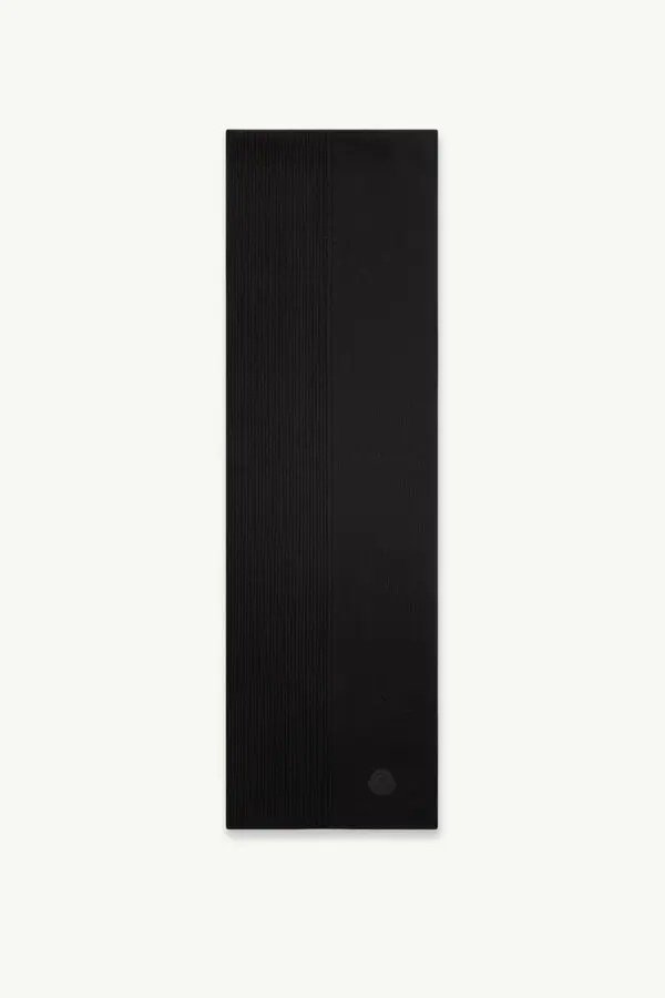 Moncler Logo Wool Rib Knit Scarf