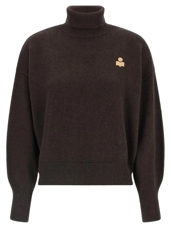 Isabel Marant Étoile Marant 'nasha' High Neck Sweater - Brown