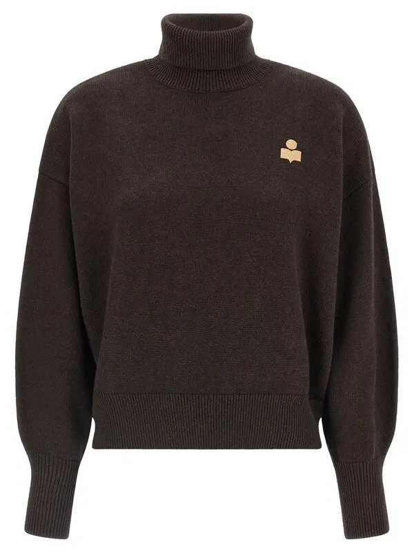 Isabel Marant Étoile Marant 'nasha' High Neck Sweater - Brown