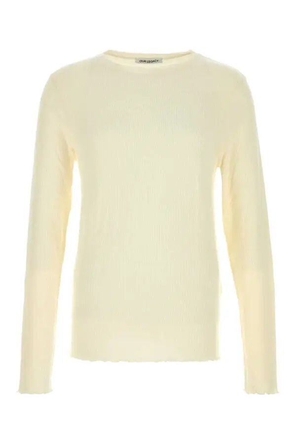 Our Legacy Cream Cotton Blend T-shirt