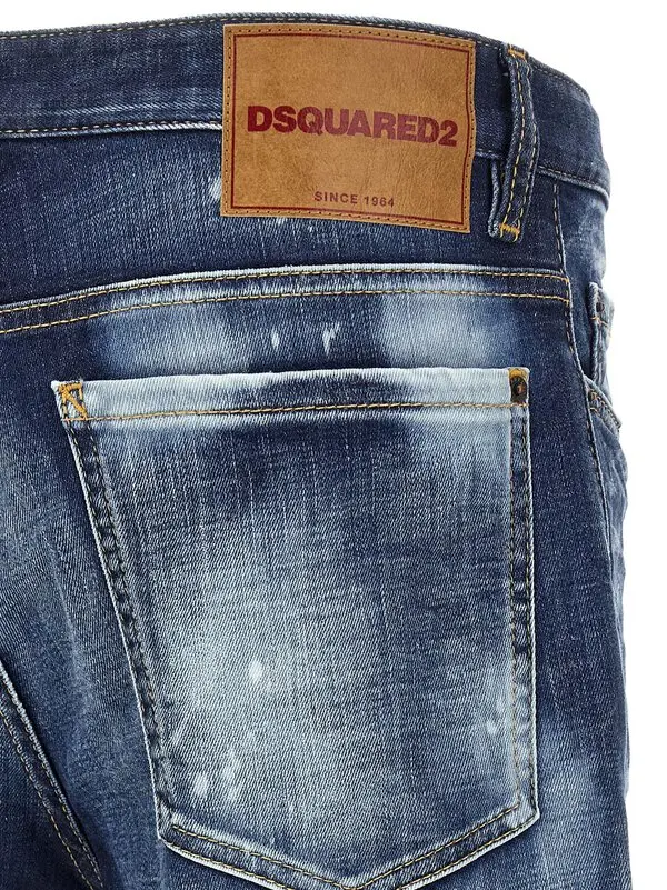 Dsquared2 Bro' Jeans With 'paint' Details