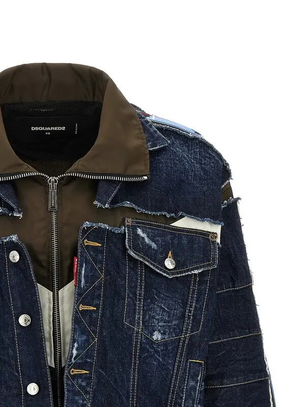 Dsquared2 Multilayer Denim Jacket - Blue