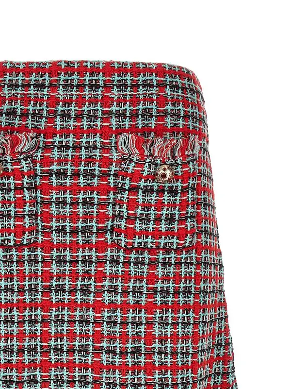SELF-PORTRAIT Tweed Skirt