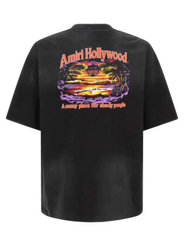 Amiri Sunny Place Skate' Vintage Print T-shirt