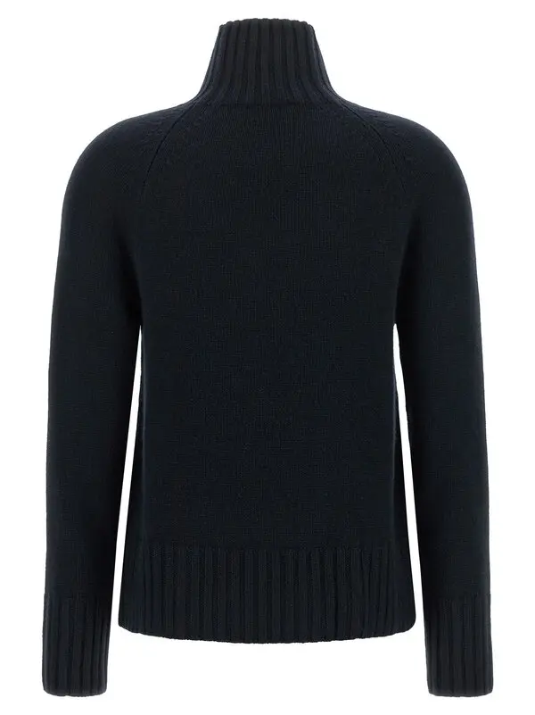Max Mara Mantova' High Neck Sweater - Blue