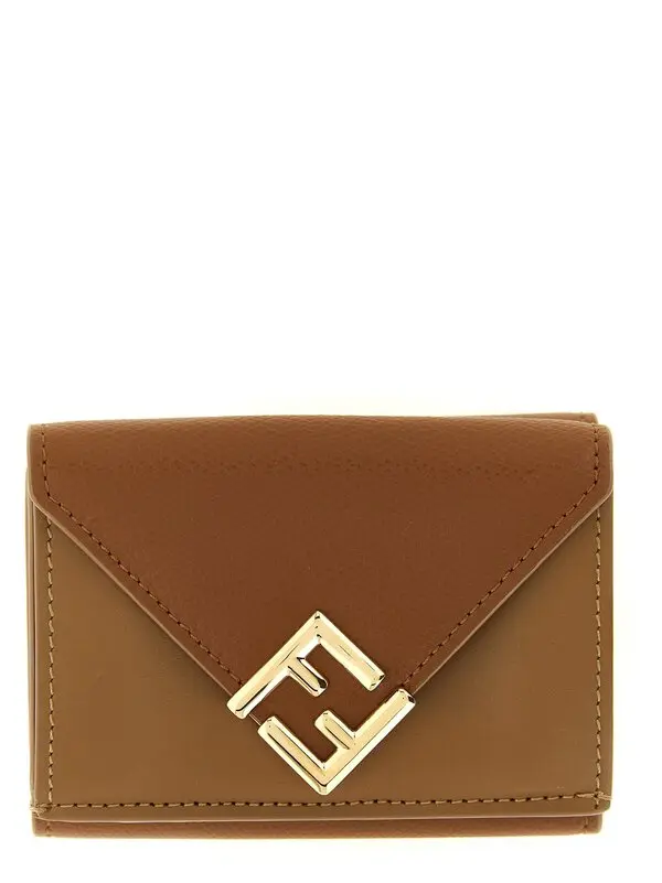 Fendi Ff' Trifold Mini Wallet - Brown