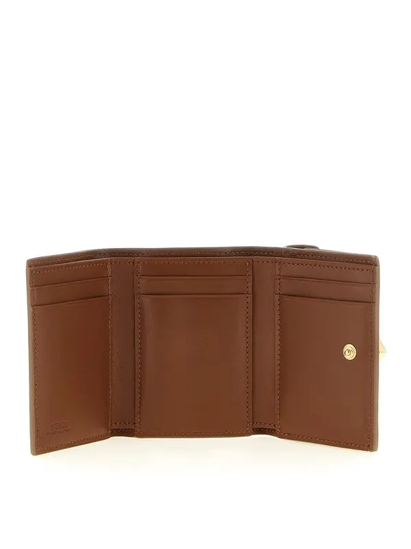 Fendi Ff' Trifold Mini Wallet - Brown