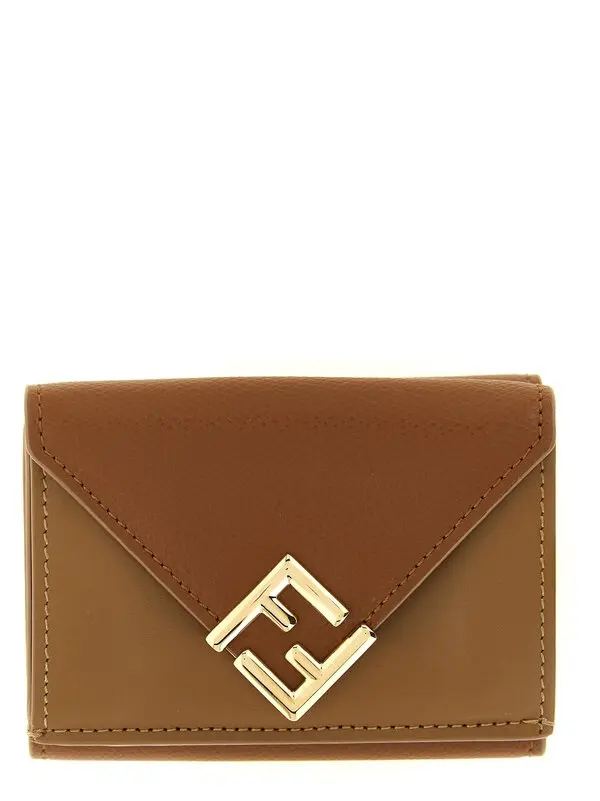 Fendi Ff' Trifold Mini Wallet - Brown