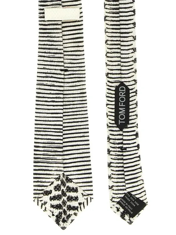 TOM FORD Snake Print Tie' Tie - Multicolor