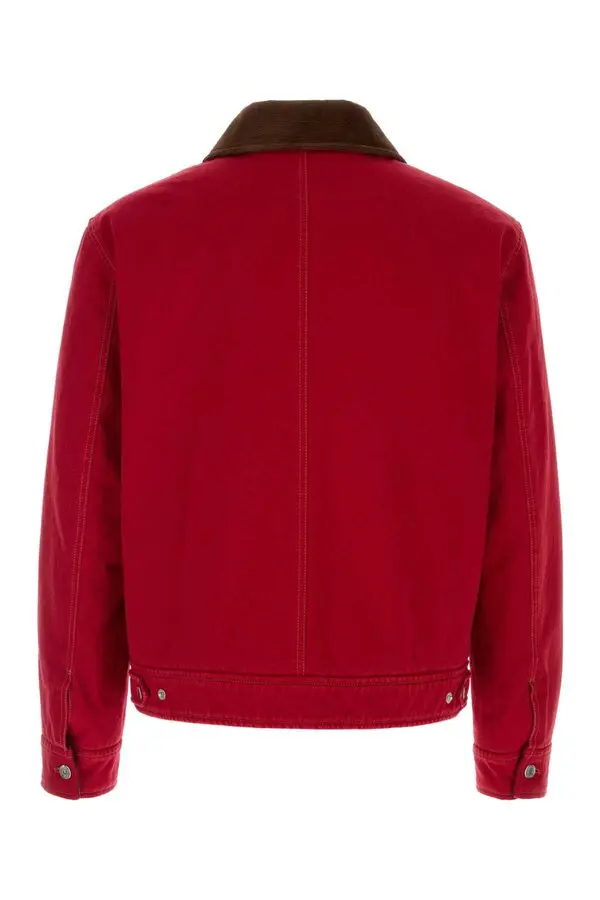 AMI Paris Denim Jacket - Red