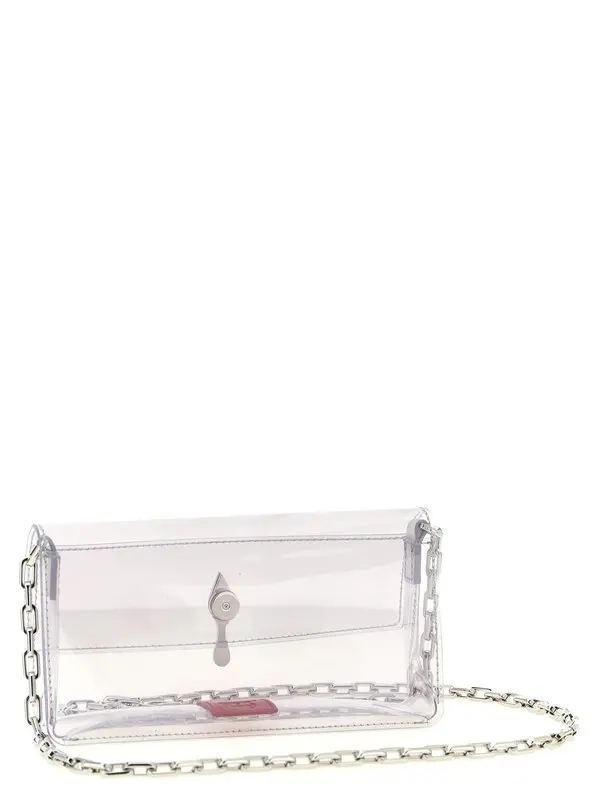 CHRISTIAN LOUBOUTIN Clutch With 'bettina Mini' Strap - Silver