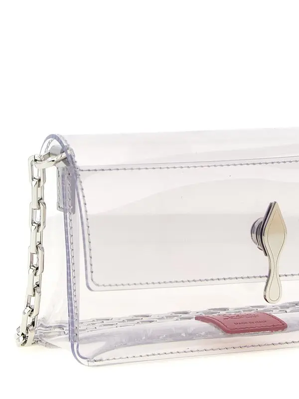 CHRISTIAN LOUBOUTIN Clutch With 'bettina Mini' Strap - Silver
