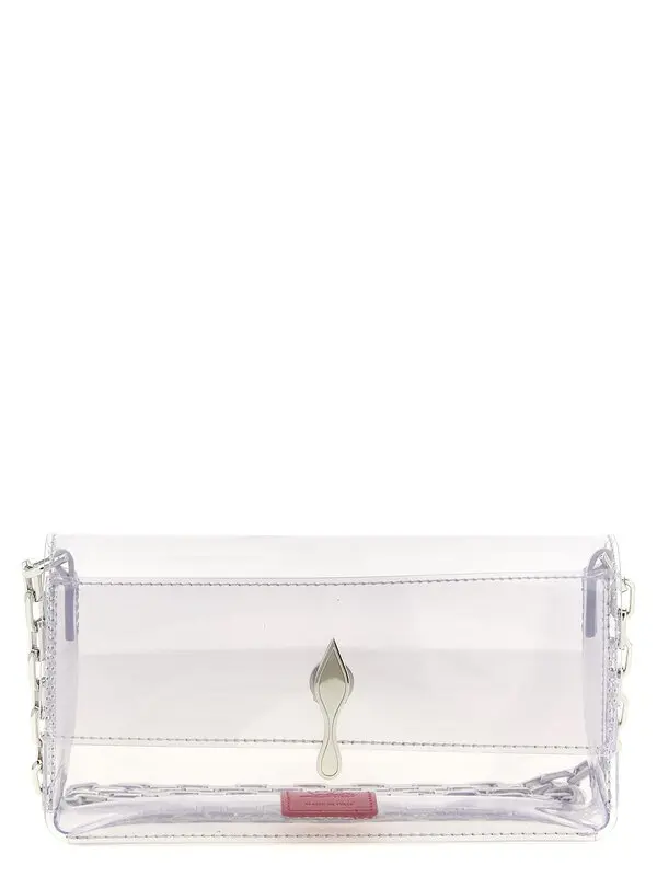 CHRISTIAN LOUBOUTIN Clutch With 'bettina Mini' Strap - Silver