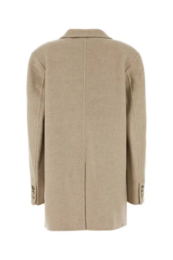 Isabel Marant Étoile Sand Wool Blend Oversize Colbya Blazer