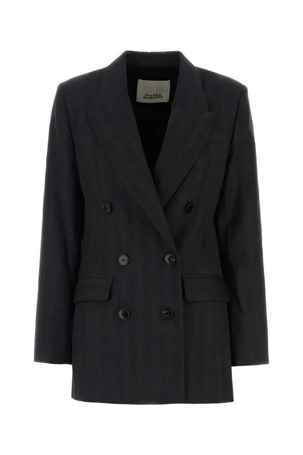 Isabel Marant Étoile Charcoal Wool Jevima Blazer - Gray
